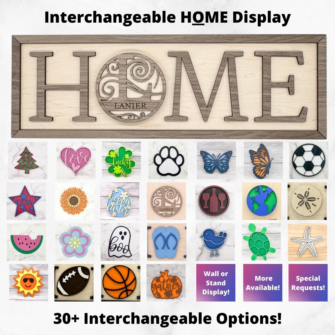 Interchangeable "O" Home Display – The Knotty Walnut