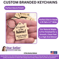 Branded Realtor Keychains - Closing Keychain - Open House Marketing ...