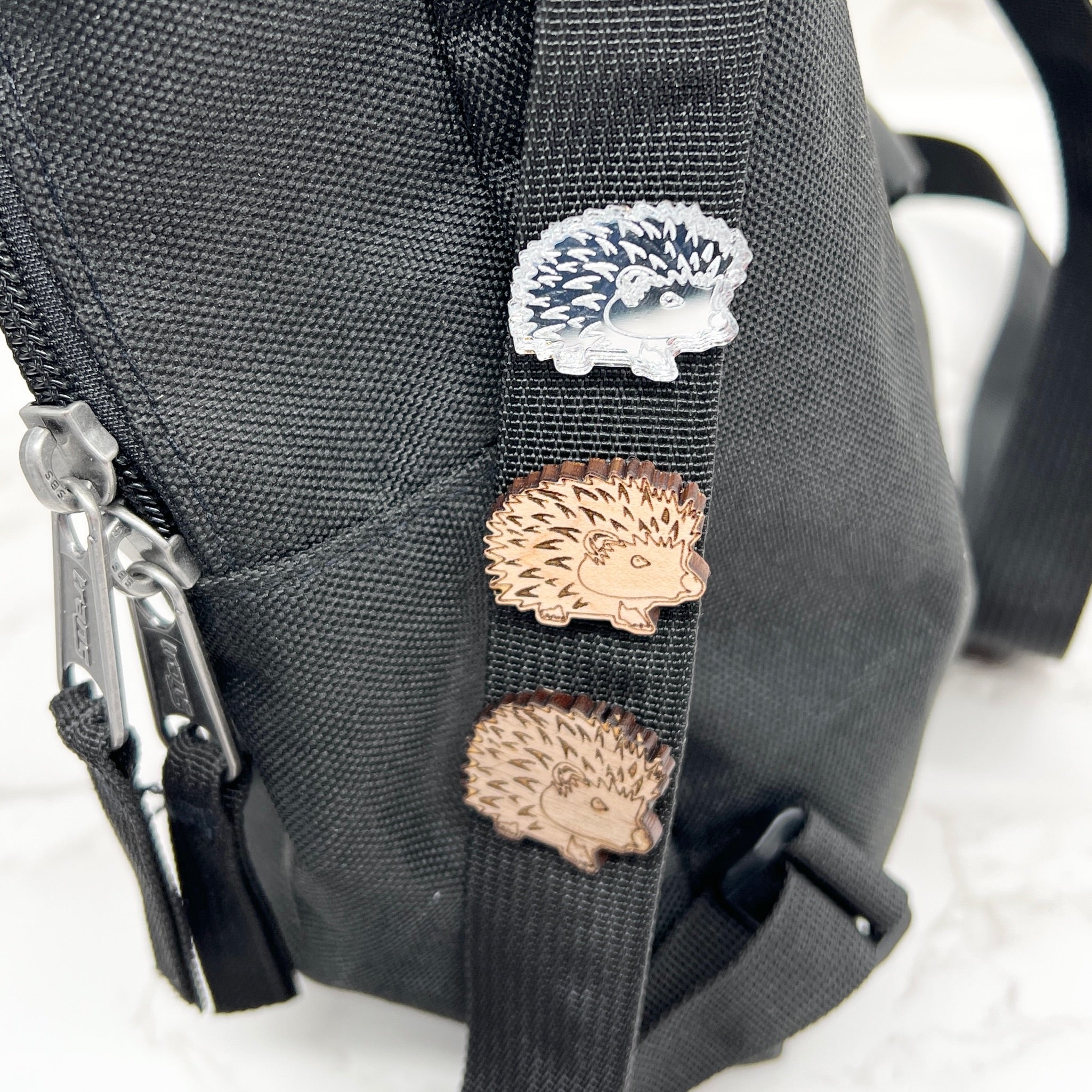 Hedgehog Backpack Pins / Lapel Pins – The Knotty Walnut