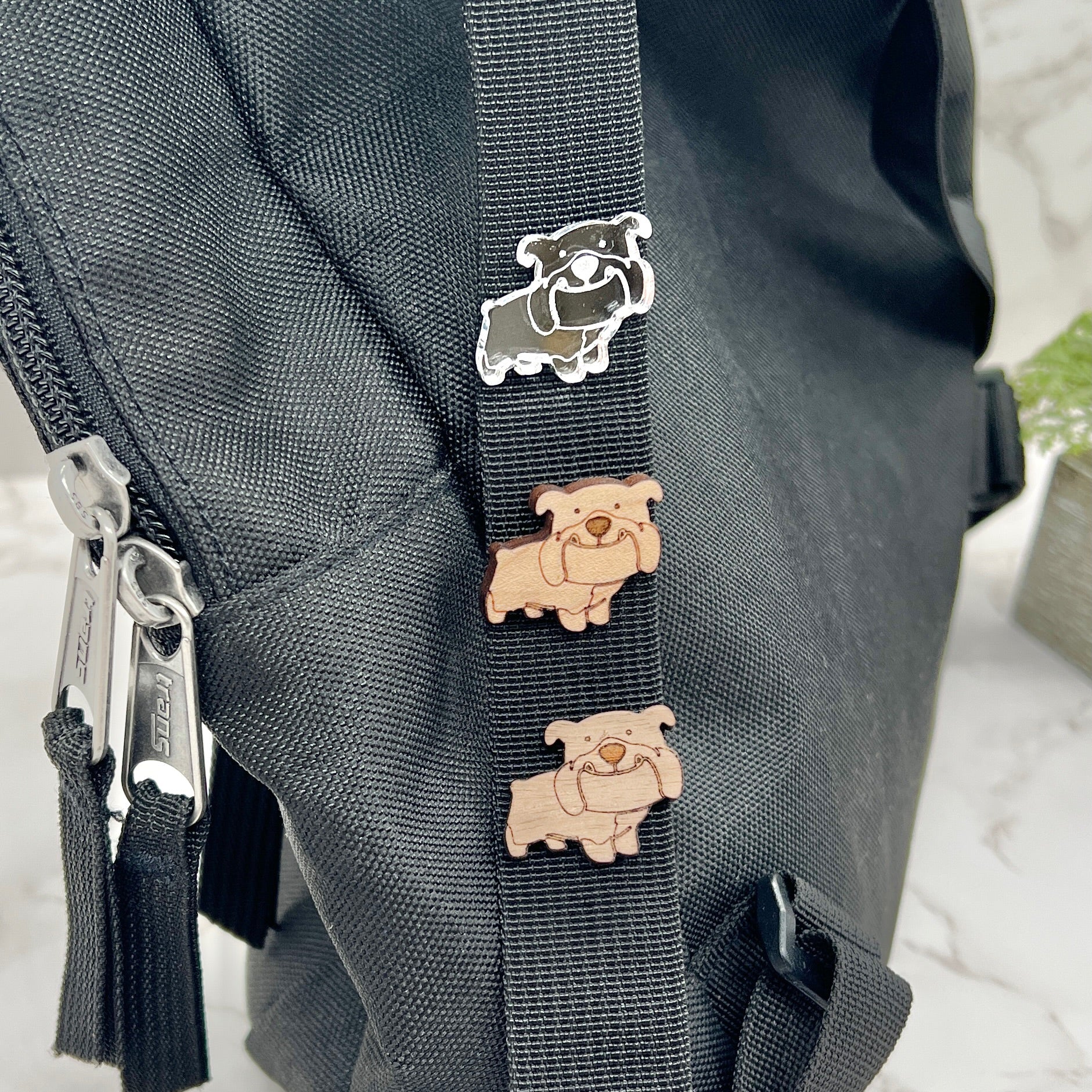 Bulldog Backpack Pins / Lapel Pins – The Knotty Walnut